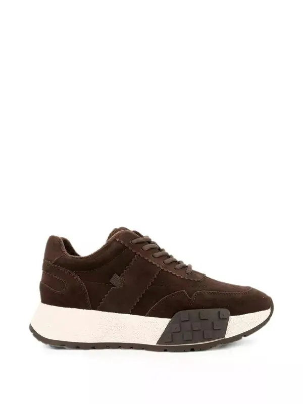 LINDA BAUMANN Suede Panelled Sneakers - Brown
