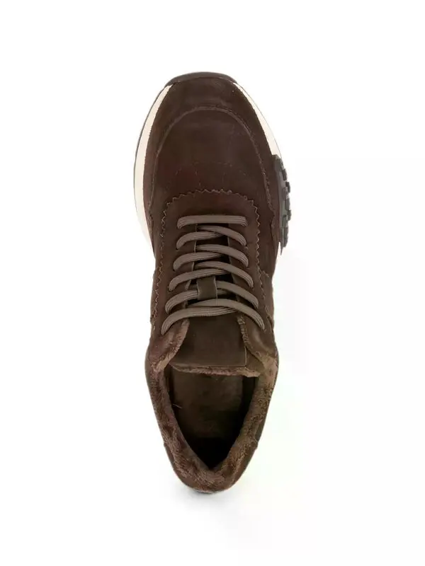 LINDA BAUMANN Suede Panelled Sneakers