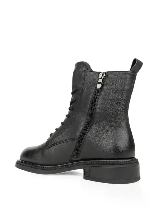LINDA BAUMANN Lace-up Leather Ankle Boots