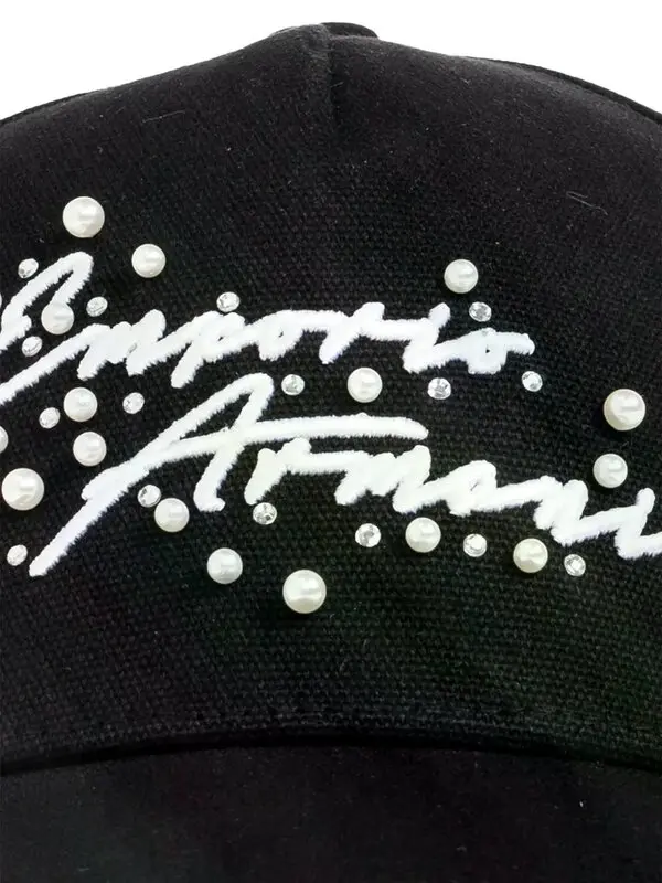 Emporio Armani Beaded Script Baseball Cap