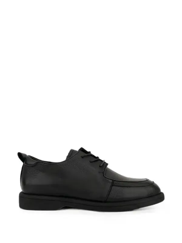 LINDA BAUMANN Grain-leather Lace-up Shoes - Black