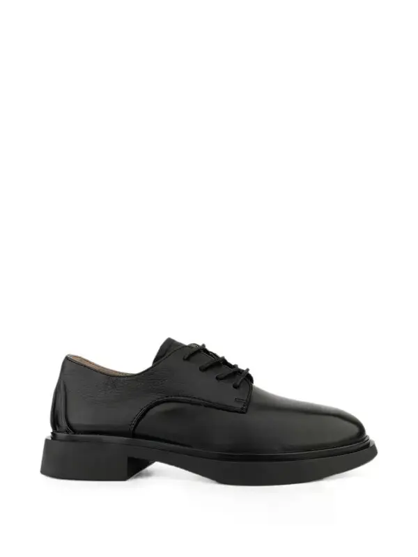 LINDA BAUMANN Lace-up Leather Derby Shoes - Black