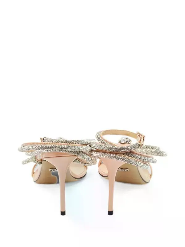 Mach & Mach Double Bow Patent Leather Sandals
