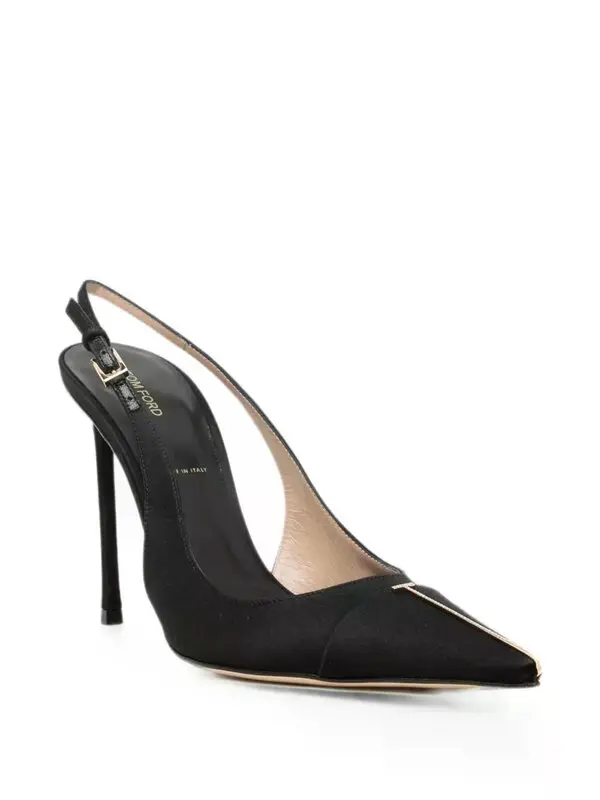TOM FORD Crystal-embellished Slingback Pumps