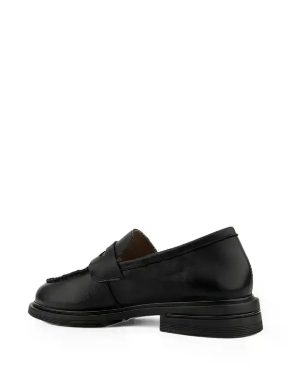 LINDA BAUMANN Leather Loafers