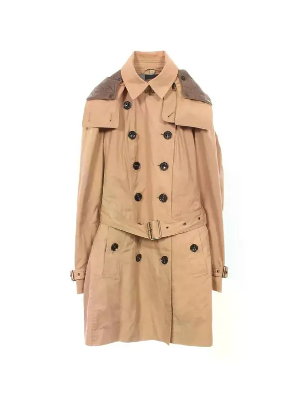 Burberry Cotton Double-breasted Trench Coat - Neutrals