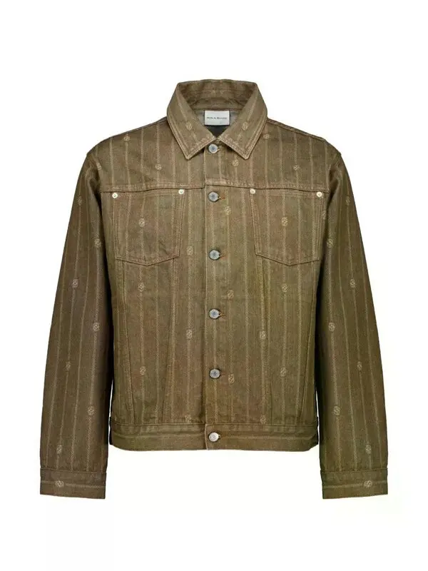 Drole De Monsieur Monogram Print Jacket - Brown