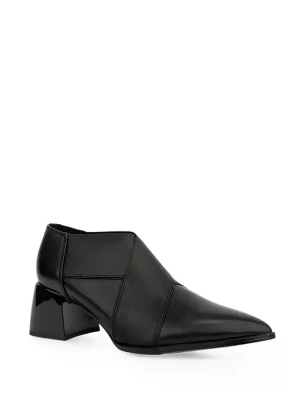 LINDA BAUMANN Panelled Block-heel Pumps