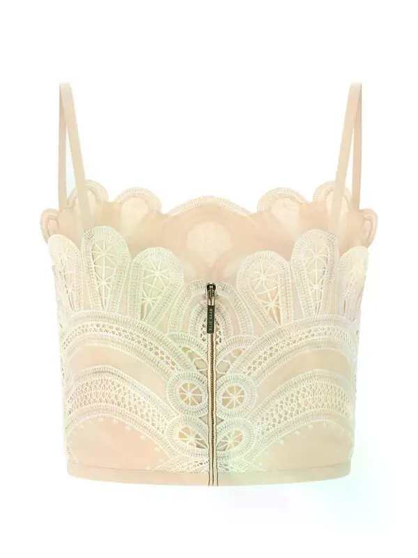 Elie Saab Macramé Scalloped Bralette