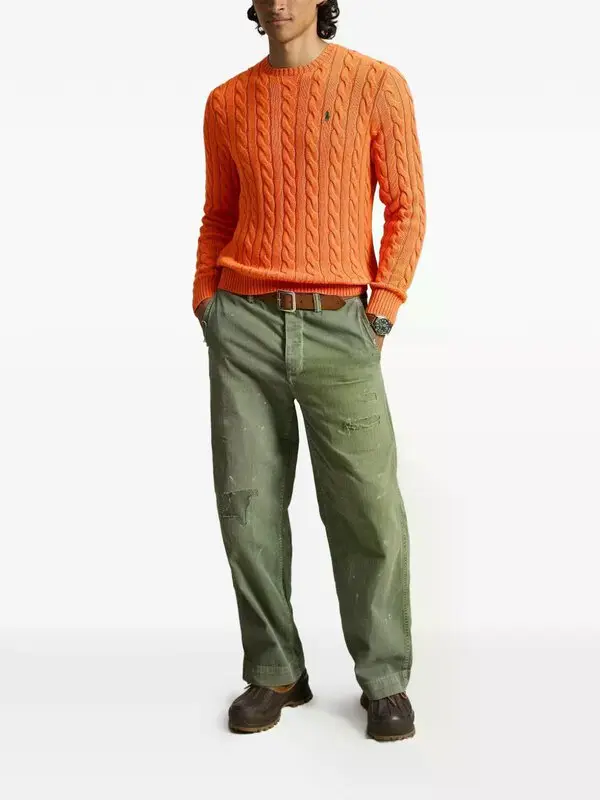 Polo Ralph Lauren Cable Knit Pony Motif Sweater