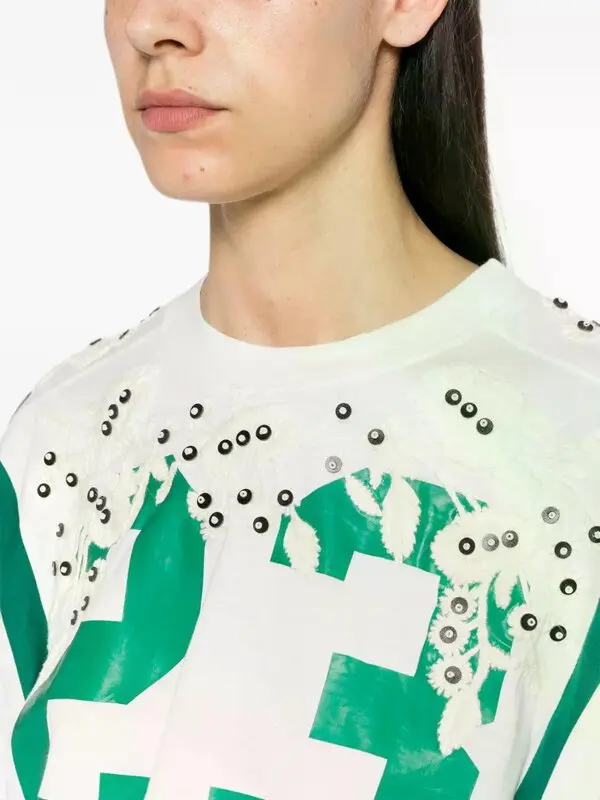 Sea Georgie Embellished T-shirt - White