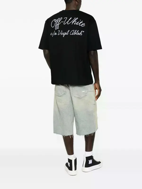 Off-White Logo-embroidered T-shirt