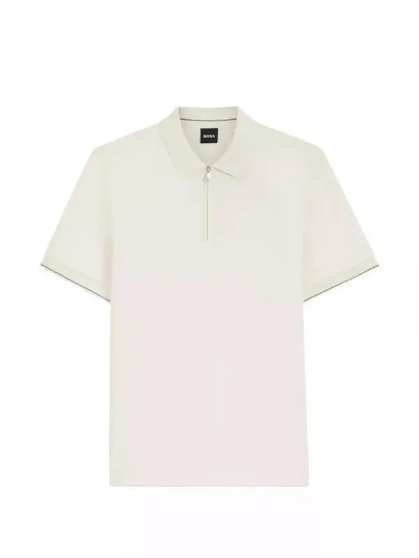 BOSS Regular-fit Polo With Zipper Closure