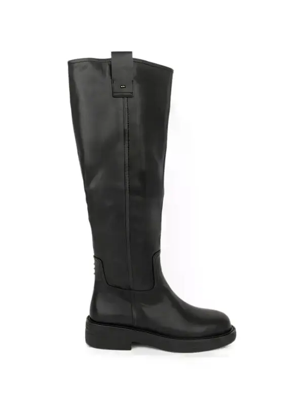 LINDA BAUMANN Leather Knee-high Boots