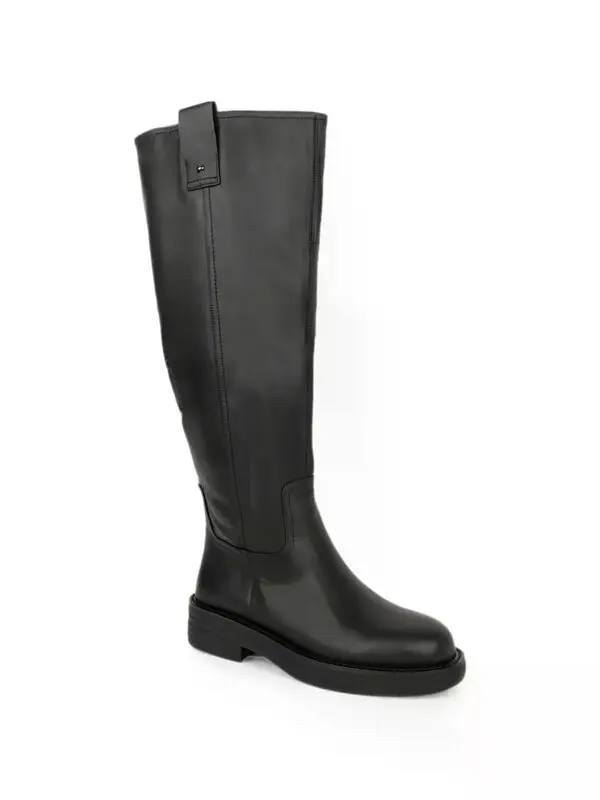 LINDA BAUMANN Leather Knee-high Boots