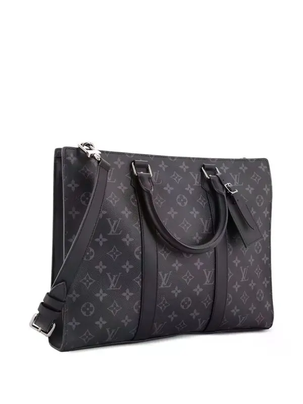 LOUIS VUITTON Sac Plat Monogram Eclipse Canvas Tote Bag