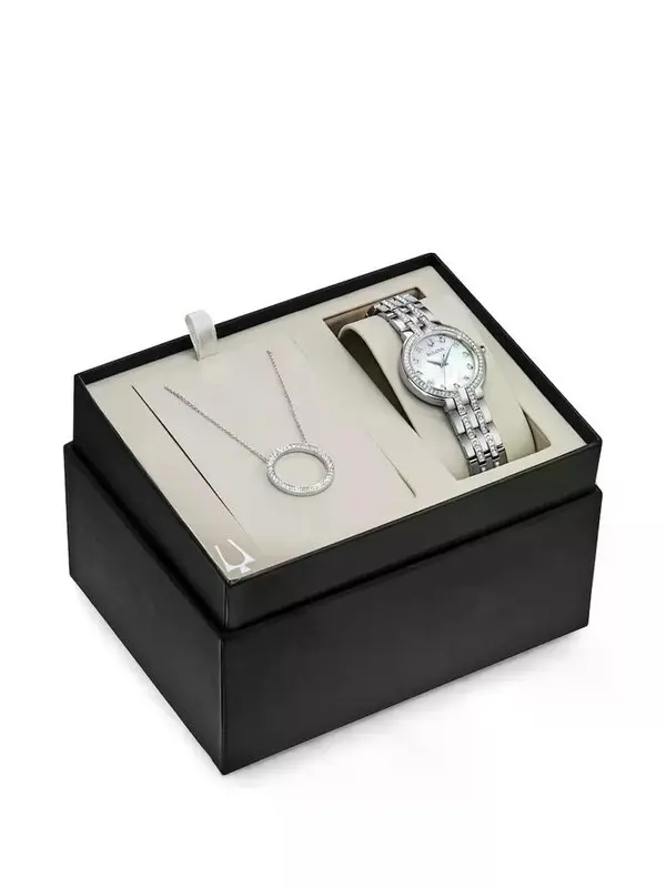 Bulova Crystal-embellished 32mm Watch Set