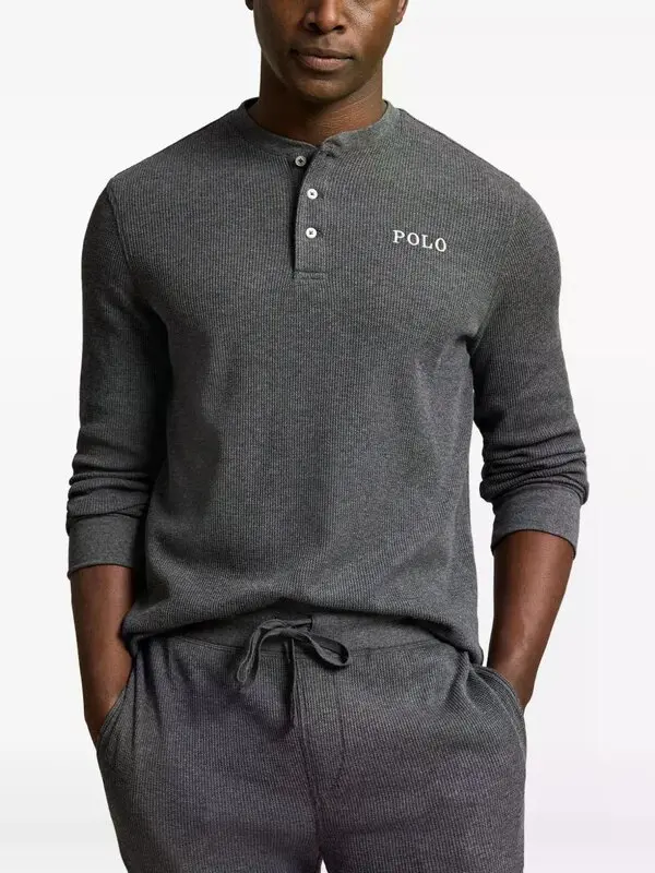 Polo Ralph Lauren Waffle-knit Pajama Top