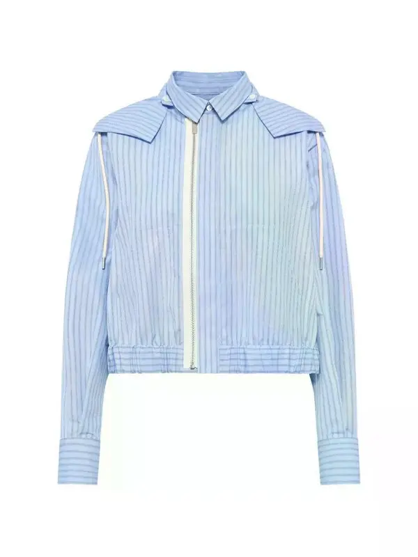 Sacai Striped Drawstring Hoodie