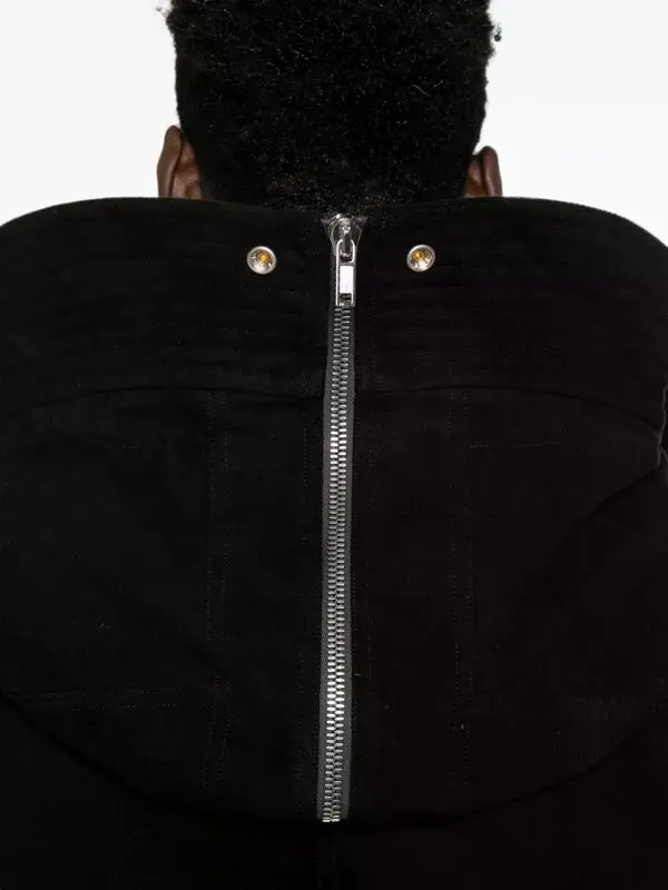 Rick Owens Drawstring-hood Zipped Coat