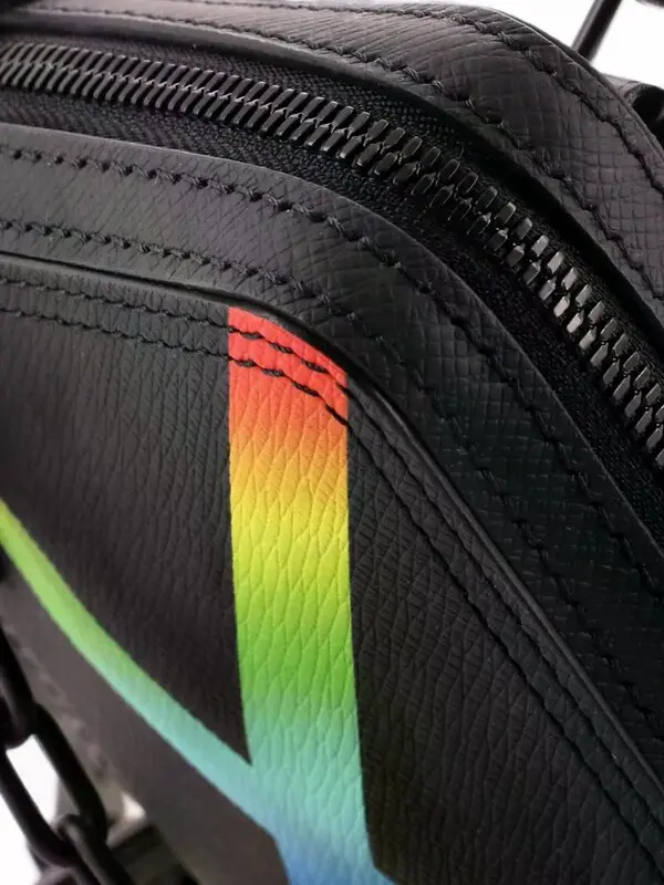 LOUIS VUITTON Danube Messenger Bag Rainbow Taiga Leather Crossbody Bag