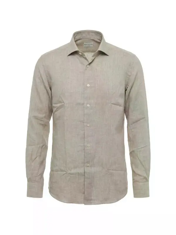 XACUS Slub-texture Long-sleeve Shirt - Neutrals