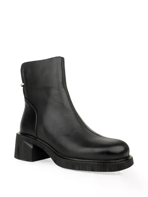 LINDA BAUMANN Zip-fastening Ankle Boots - Black