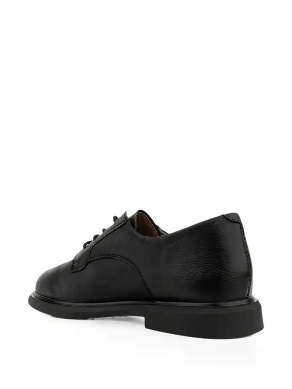 LINDA BAUMANN Grainy Leather Lace-up Shoes