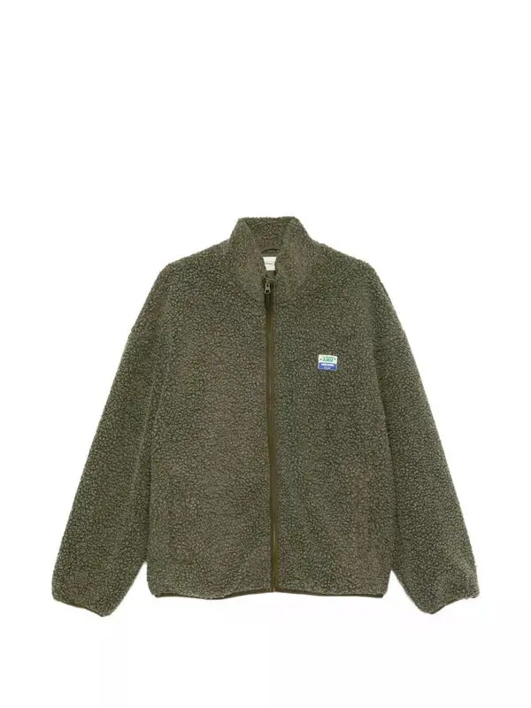 American Vintage Hoktown Logo-patch Sweatshirt - Green