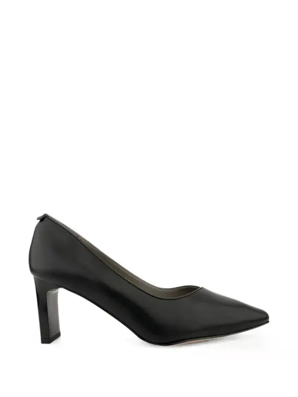 LINDA BAUMANN Pointed-toe Block-heel Pumps