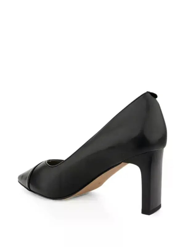 LINDA BAUMANN Pointed-toe Block-heel Pumps - Black