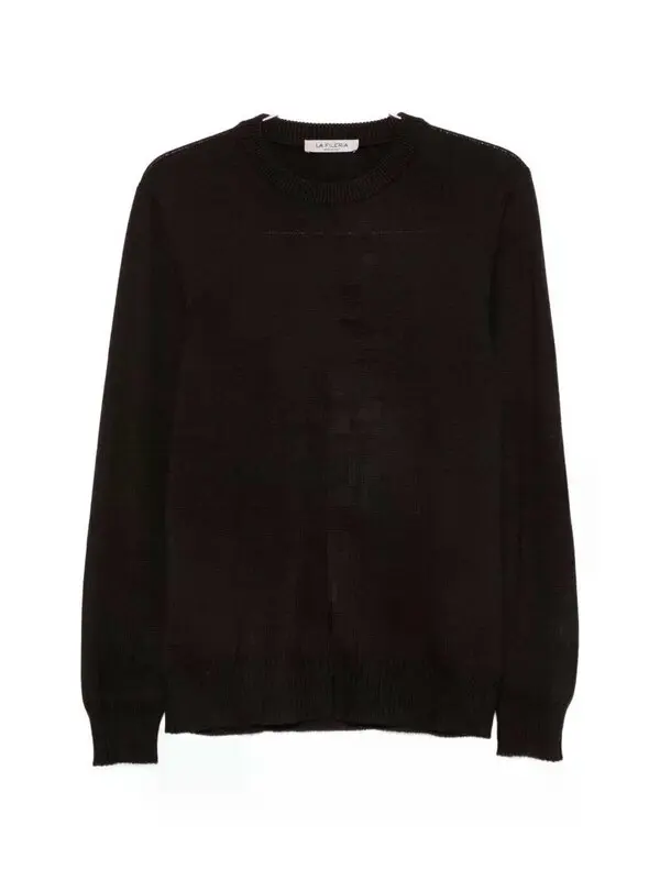 FILERIA Ribbed-trim Sweater - Brown