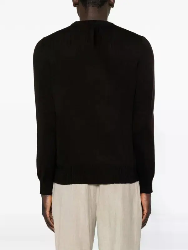 FILERIA Ribbed-trim Crew Neck Sweater