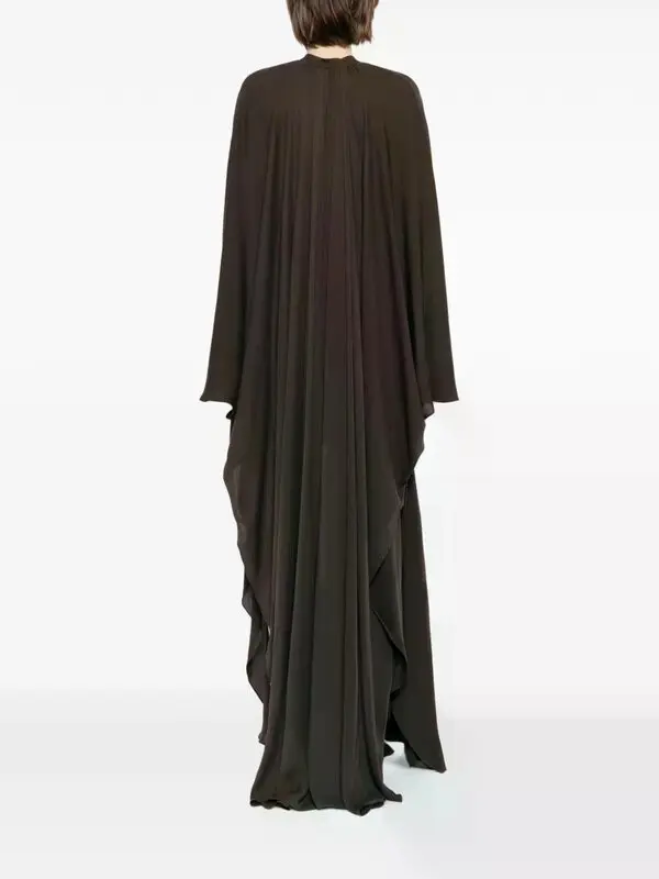 TOM FORD Gathered Maxi Silk Dress