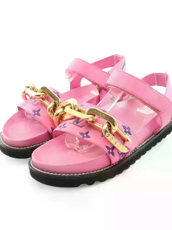 LOUIS VUITTON 2021 Paseo Chain-link Sandals