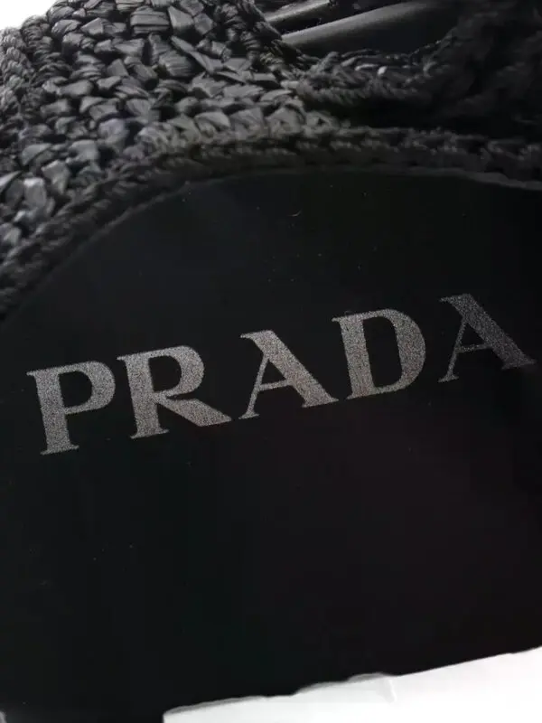 Prada Fisherman Crochet Sandals