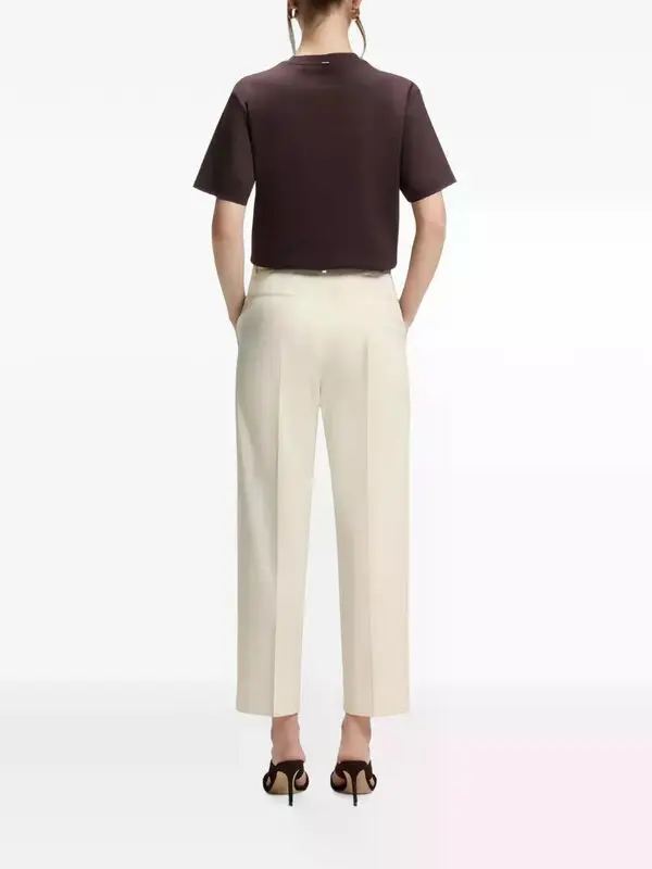 BOSS Pleated Tapered-leg Trousers
