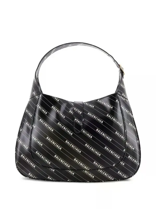 Gucci X Balenciaga The Hacker Project Jackie 1961 Printed Leather Medium Hobo Bag