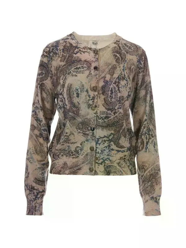 Liu Jo Printed Knit Cardigan - Neutrals