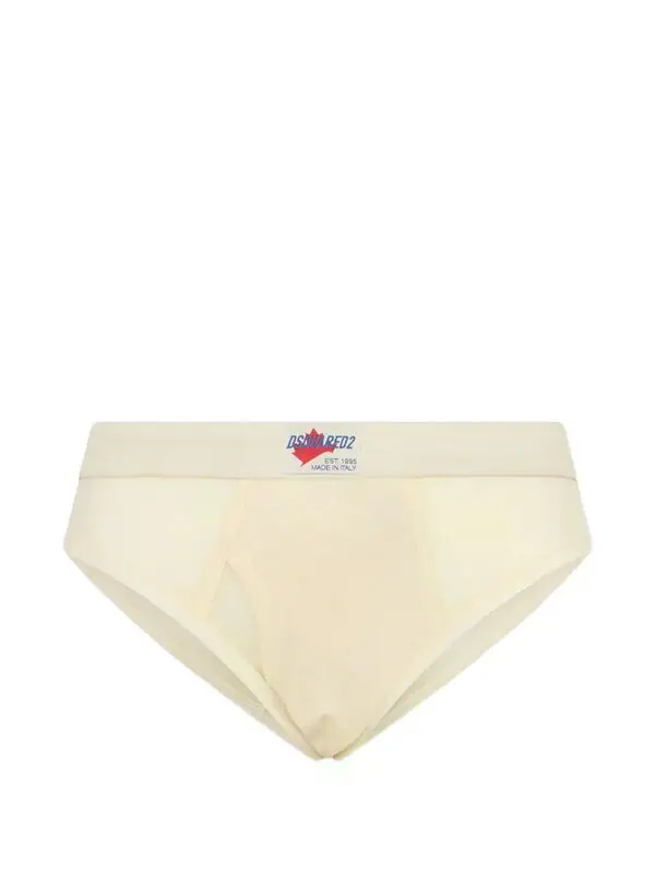 Dsquared2 Ski Pass Logo-patch Wool Briefs