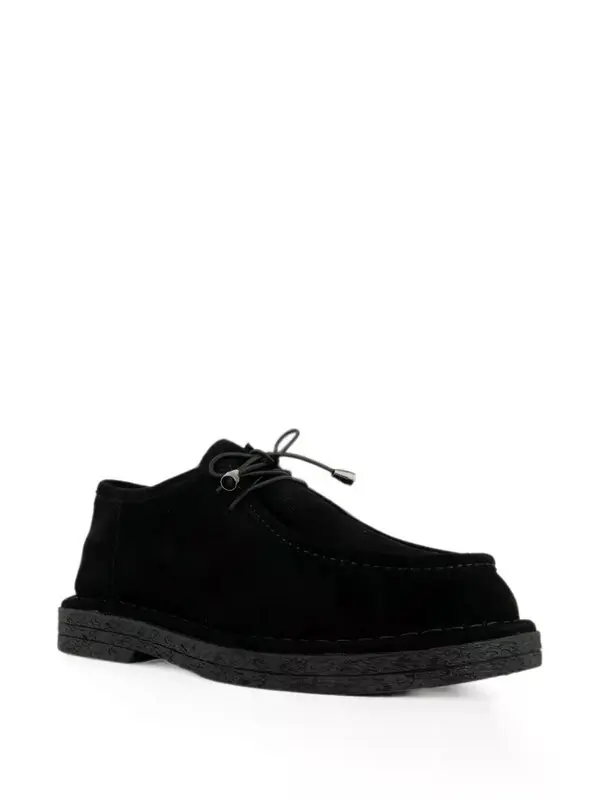 LINDA BAUMANN Suede Lace-up Loafers