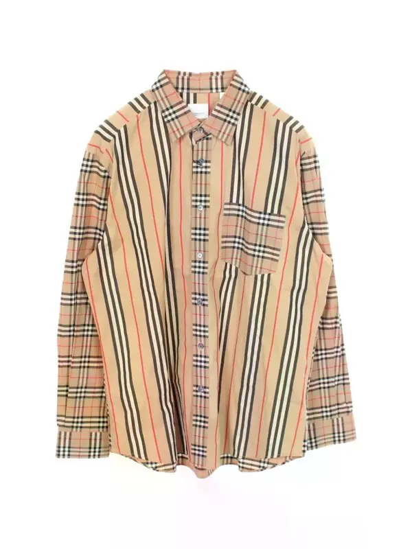 Burberry 2020s Checked Long Sleeve Shirt