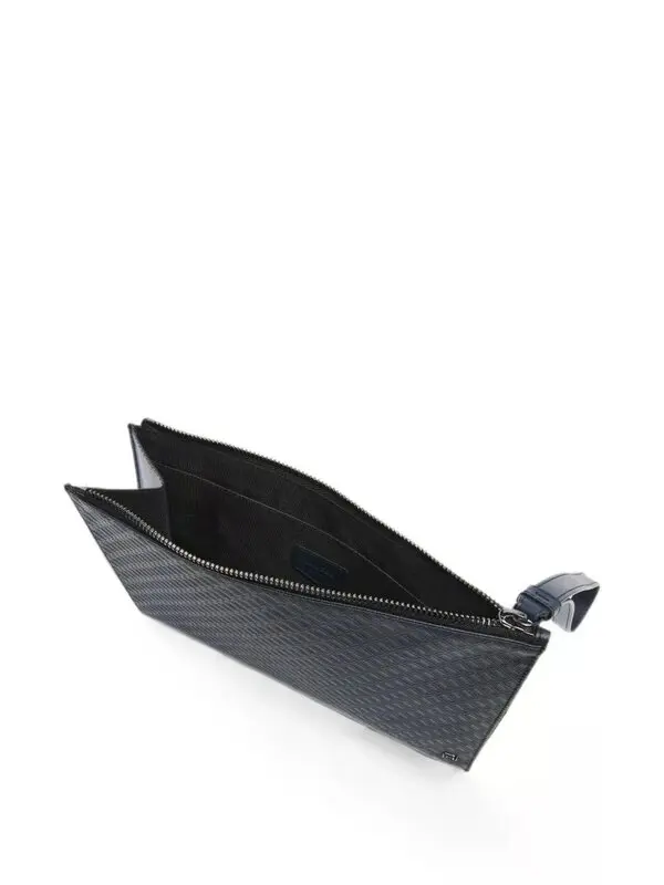 LANCEL Mini Leon Monogram-embossed Leather Ipad Clutch Bag