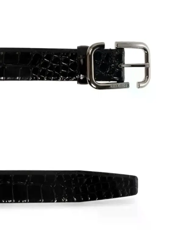 Attico Crocodile-effect Chain Detail Belt