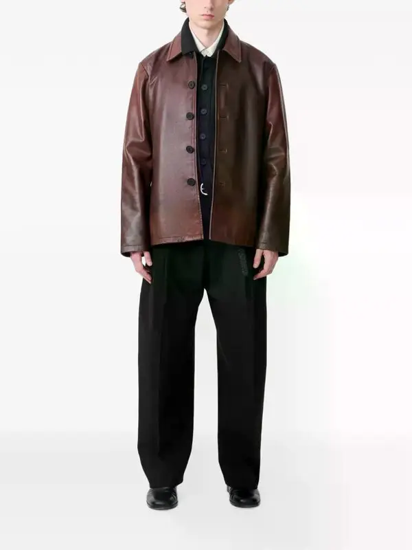 Studio Nicholson Landau Leather Jacket