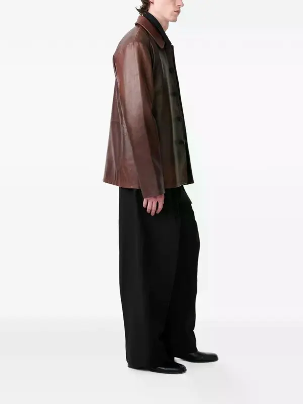 Studio Nicholson Landau Leather Jacket