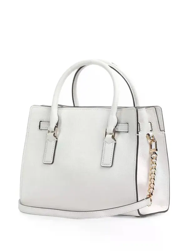 Michael Kors Hamilton Padlock Leather Satchel Bag