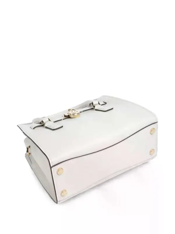 Michael Kors Hamilton Padlock Leather Satchel Bag