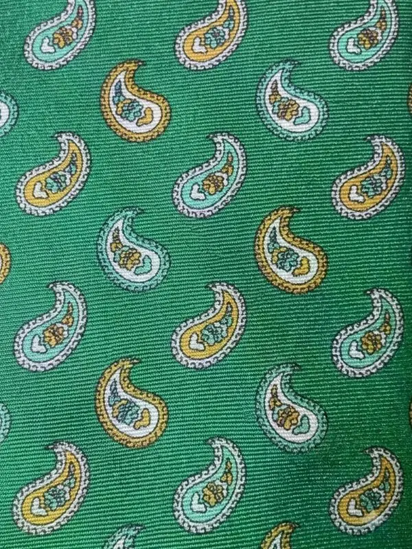 BONA FURTUNA Paisley-print Silk-twill Neck Tie