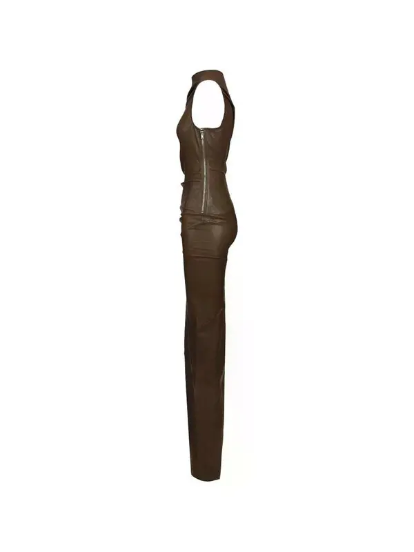 Rick Owens Athena One-shoulder Draped Maxi Dress - Brown